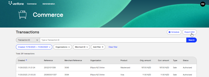 Create a surcharge reporting template in Verifone Central
