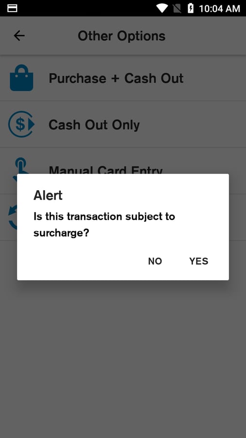 MOTO Surcharge Override